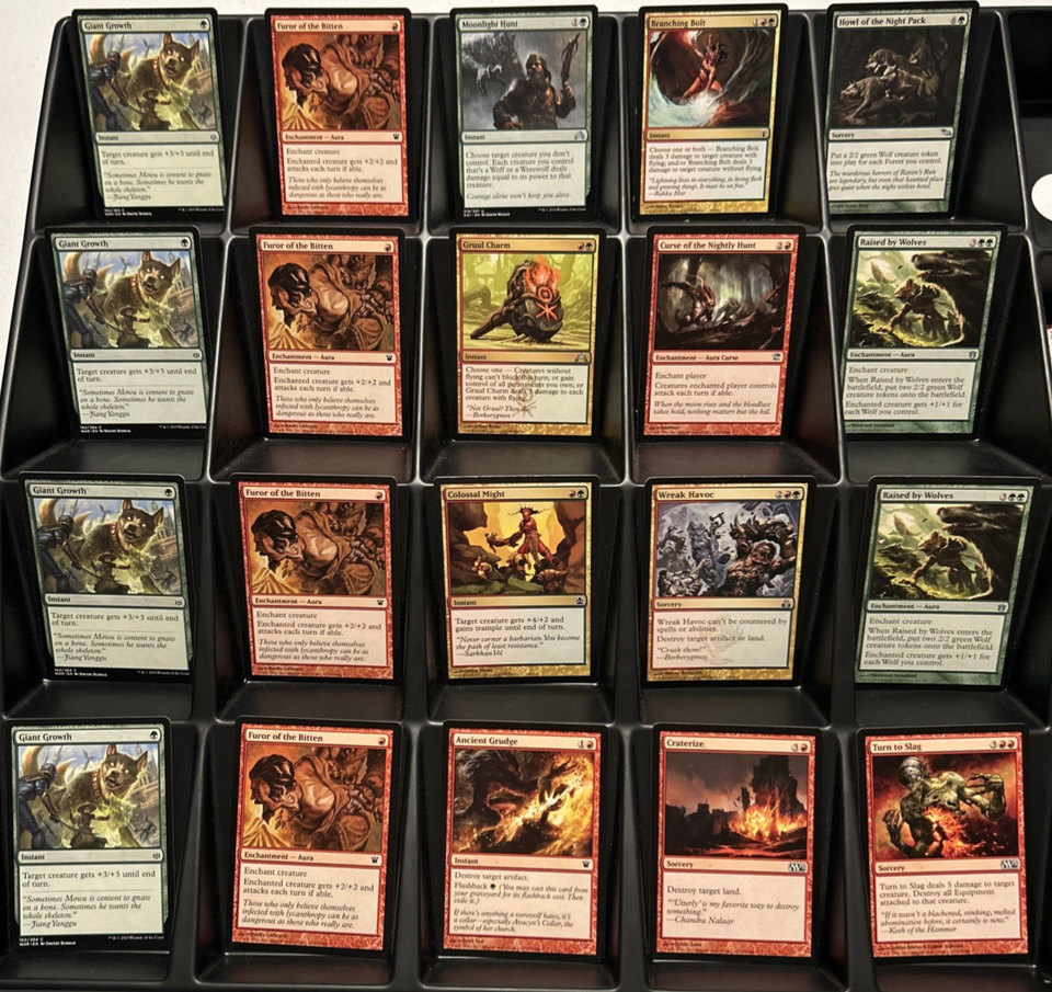 MTG Wolf Tribal (Green Red Aggro) 40-Card Deck Pack| Just Add Lands | eBay