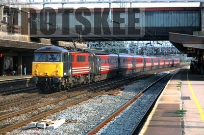 35mm Slide BR British Rail Electric Loco Class 87 87003 1998 Stafford ...