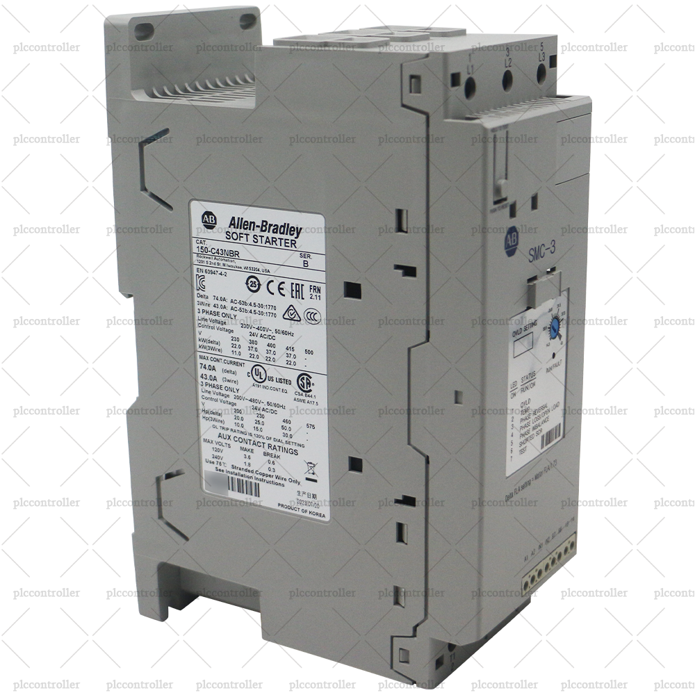 Allen-Bradley 150-C43NBR 43A 480V 3-Phase Smart Motor Controller for ...