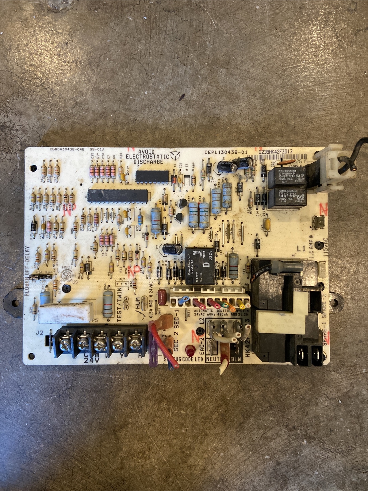 OEM Carrier Bryant HK42FZ013 Furnace Control Board CEBD430438-04E ...