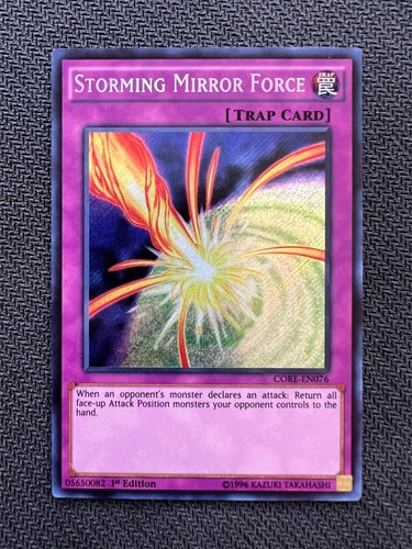 Yugioh Storming Mirror Force 1st Edition Secret Rare CORE-EN076 VLP/NM ...