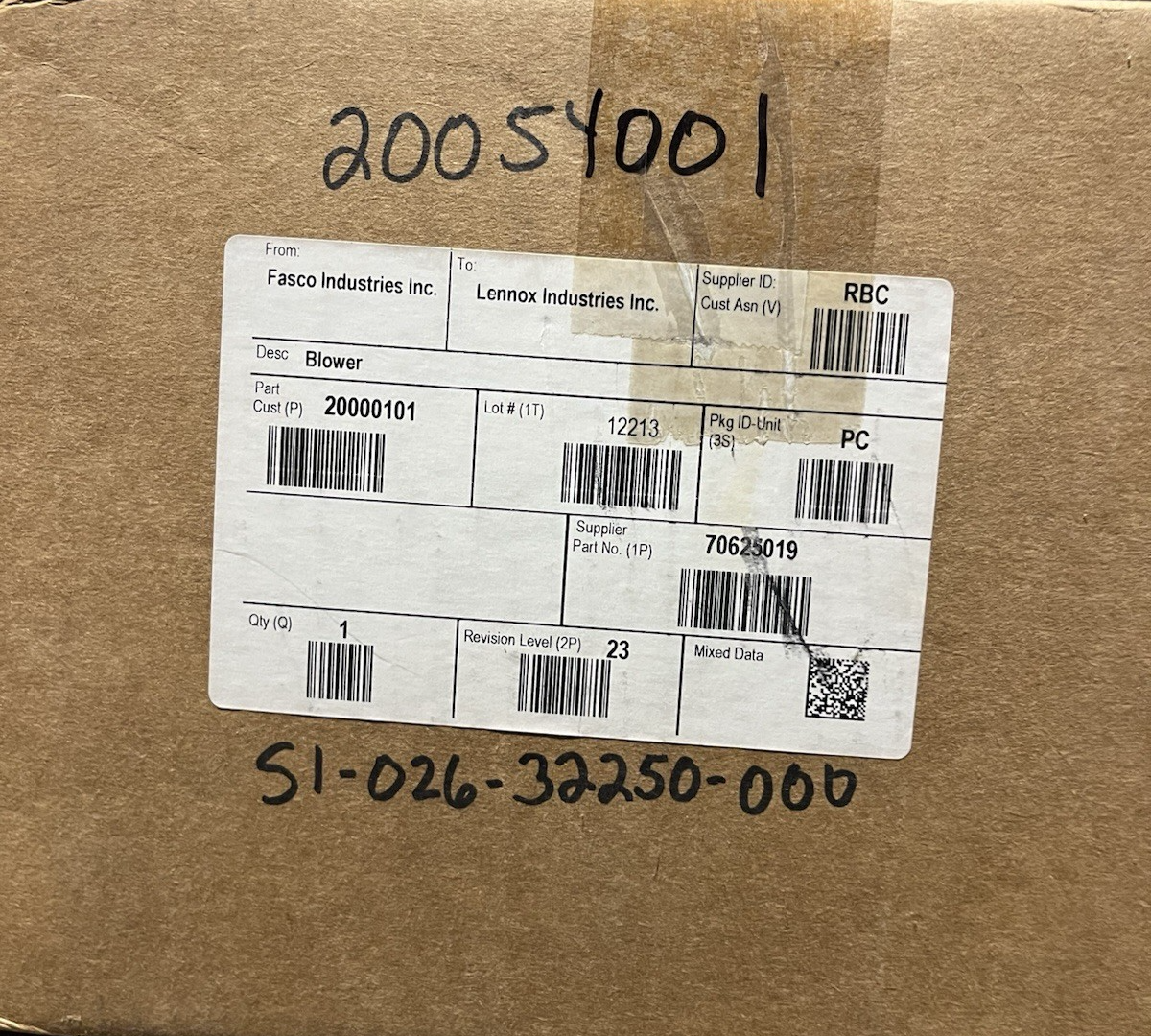 FASCO - 20000101 - Janitrol Replacement Furnace Exhaust Draft Inducer ...