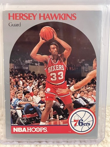 Hersey Hawkins 1990 Hoops Philadelphia 76ers | eBay