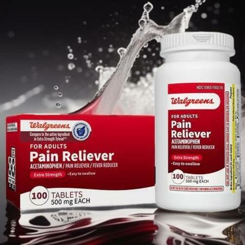 Walgreens Extra Strength Pain Relief Tablets, Acetaminophen 500 mg100 ...