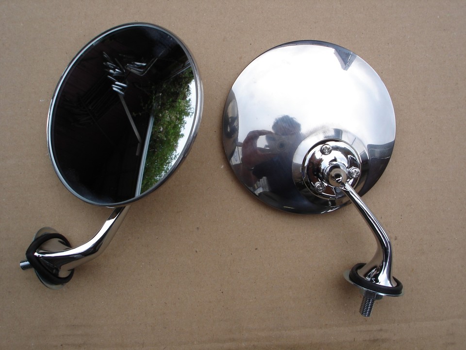Morris Austin Vintage Car Wing Mounted Lucas Type Wing Mirrors Pair ...