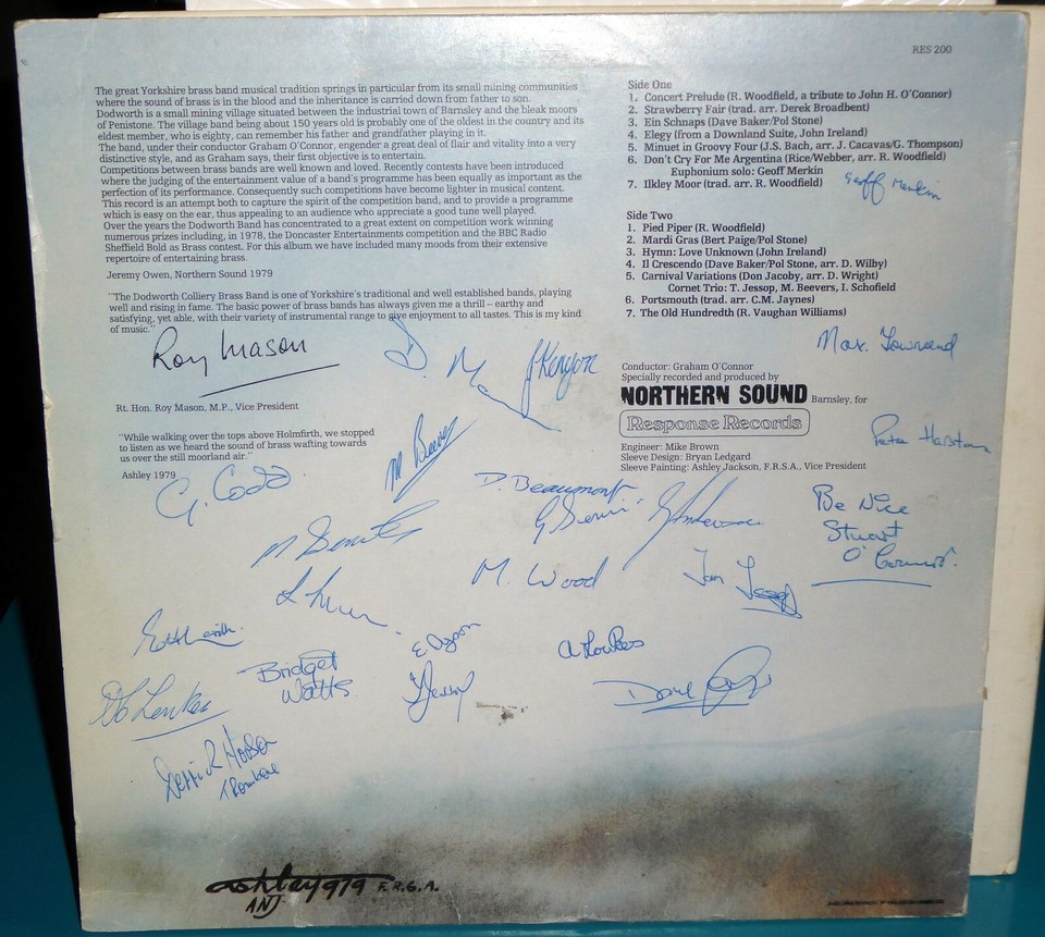 Entertaining Brass The Dodworth Colliery Band LP 1979 MULTIPLE ...