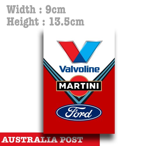 Martini Racing FORD VALVOLINE Oil Logo Decal Sticker | eBay Australia