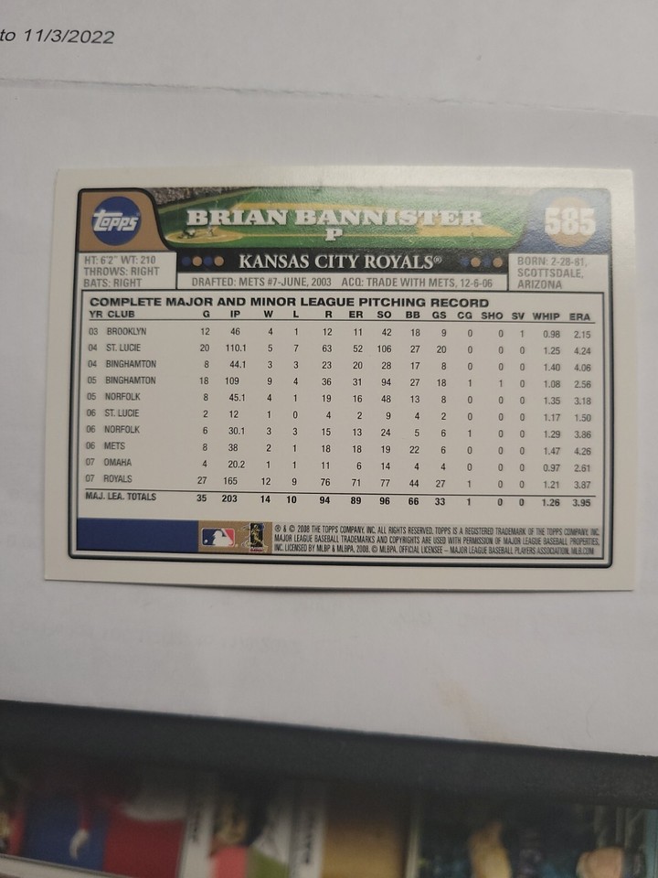 baseball cards topps errors | eBay