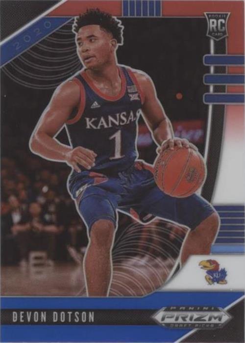 2020-21 Panini Prizm Draft Picks - Devon Dotson #32 Red White & Blue ...