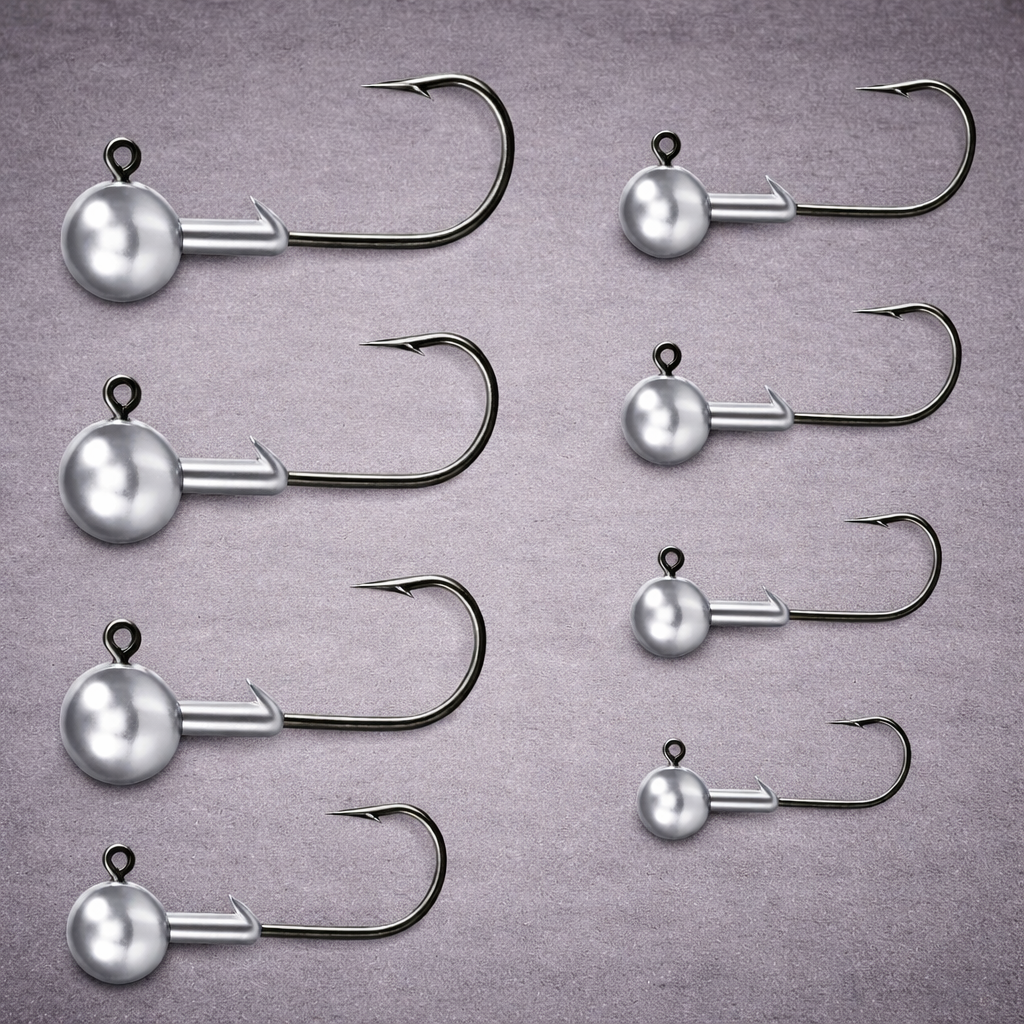 Fishing Jig Heads Pike Perch Zander Hooks - Soft Lures Jig - SIZE 1-16 ...