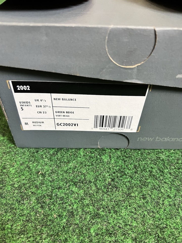 New Balance 2002R GC2002VI Green Beige Kids Size 5Y New in Box ...