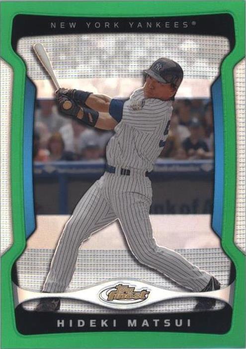 2009 Topps Finest - Hideki Matsui #55 Green Refractor /99 for sale ...