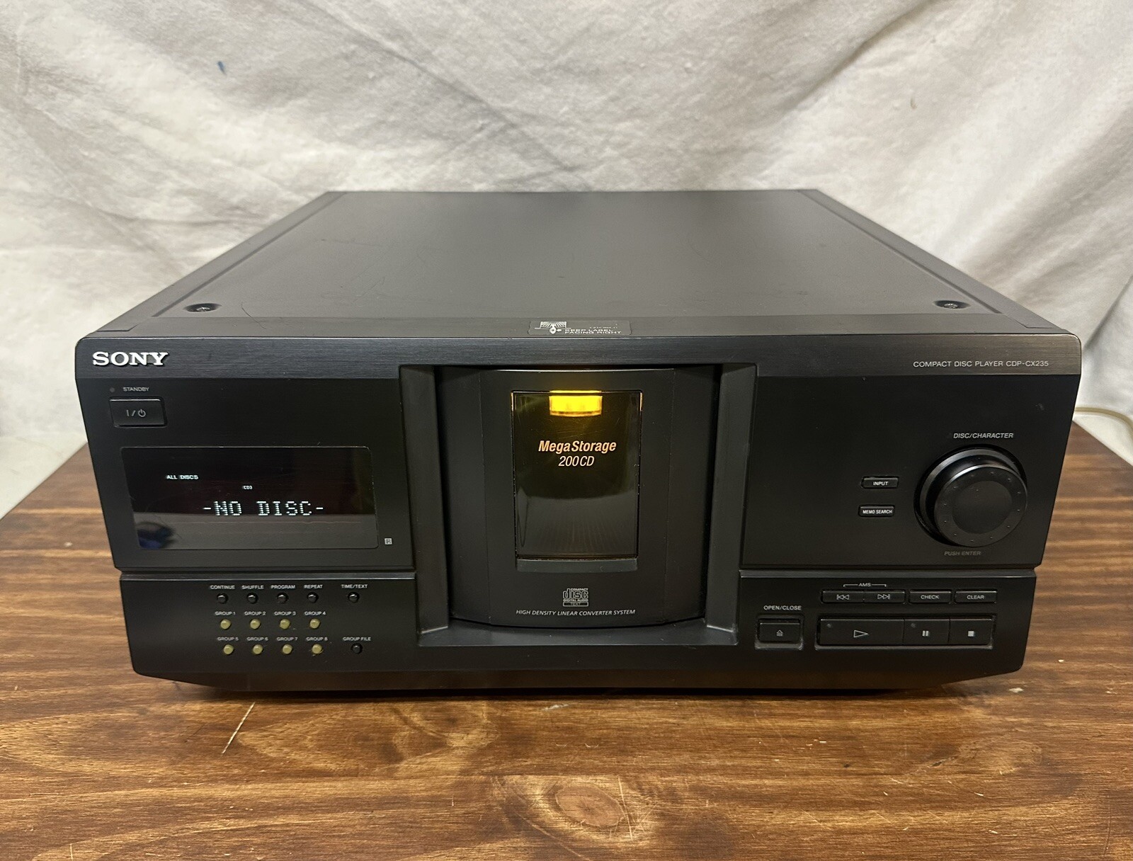 Sony 200 Disc CD Player Changer CDP-CX235 Carousel Mega Storage ...