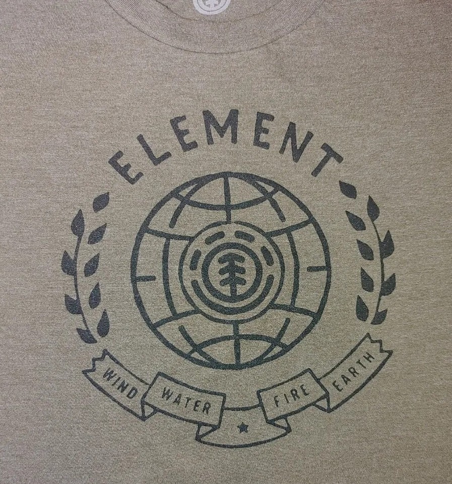 Element Short Sleeve Shirt Men's Size M Skateboarding Wind Water Fire ...