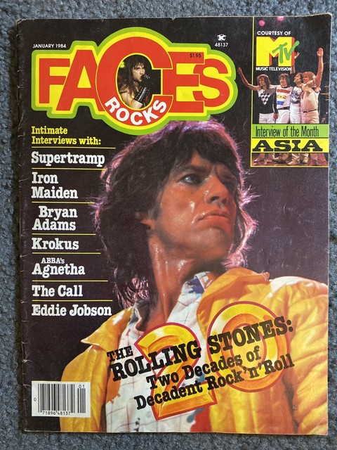October 1987 Faces Rocks Magazine Kiss Motley Crew Ace Frehley U2 for ...