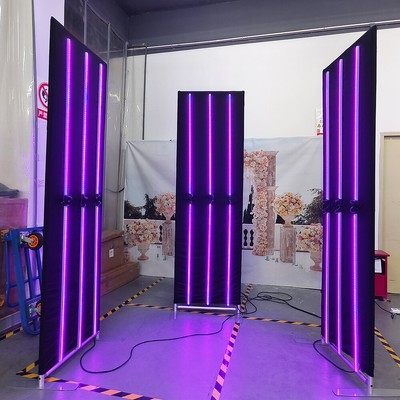 2.2FT Customizable Led Backdrop 360 Photo Booth Backdrop 18 LED Light ...