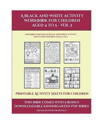 Printable Activity Sheets for Children (A black and white activity ...