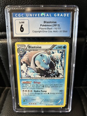 Pokemon Blastoise Cosmic Holo Copyright ERROR Plasma Blast | eBay