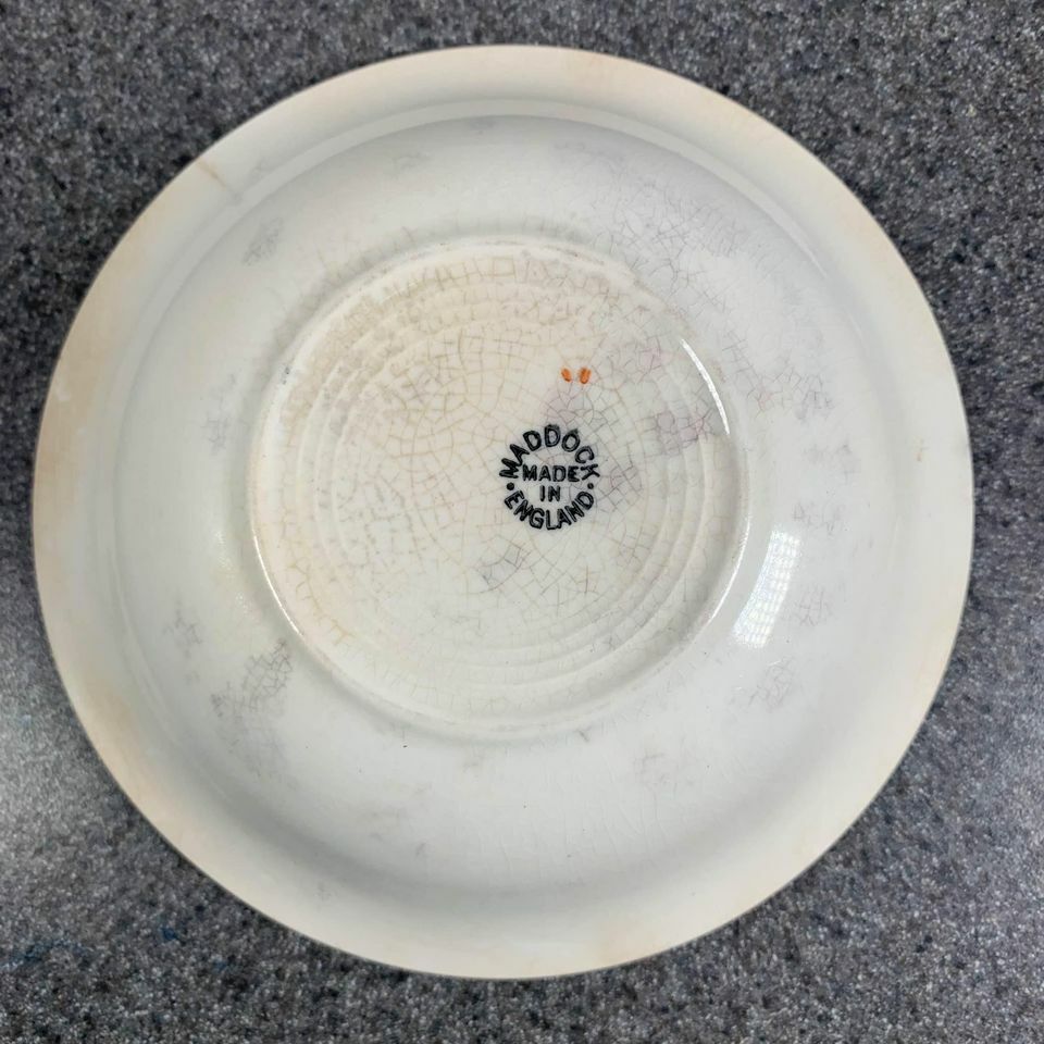 Maddock Made in England Indian Tree Pattern 6" Shallow Bowl Dish ...