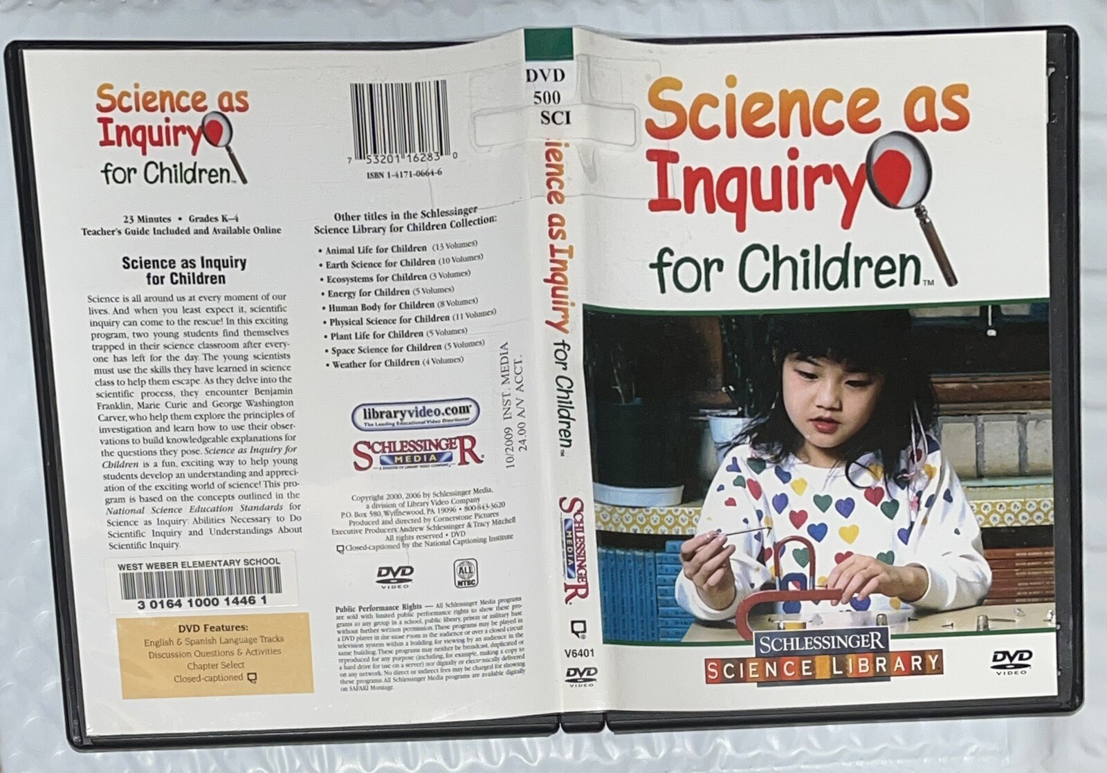 Science as Inquiry for Children DVD Schlessinger Science Library 2006 ...