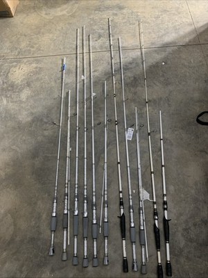 Lot Of 11 Johnny Morris Carbonlite Fishing Rods (FOR PARTS OR REPAIR ...