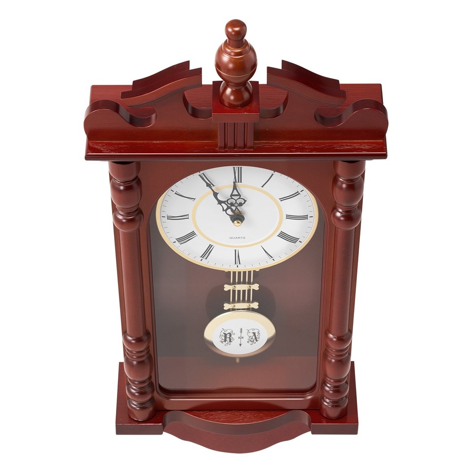 Grandfather Clock,23.2 in Classic Vintage Pendulum Clock,Pine Wood ...