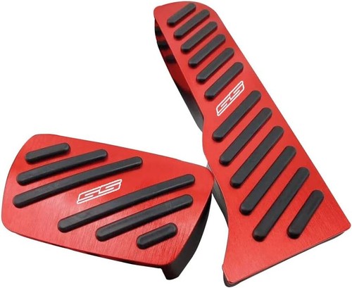 BOYOUS 2PCS Aluminum Alloy No Drilling Anti-Slip Brake and Accelerator Red | eBay