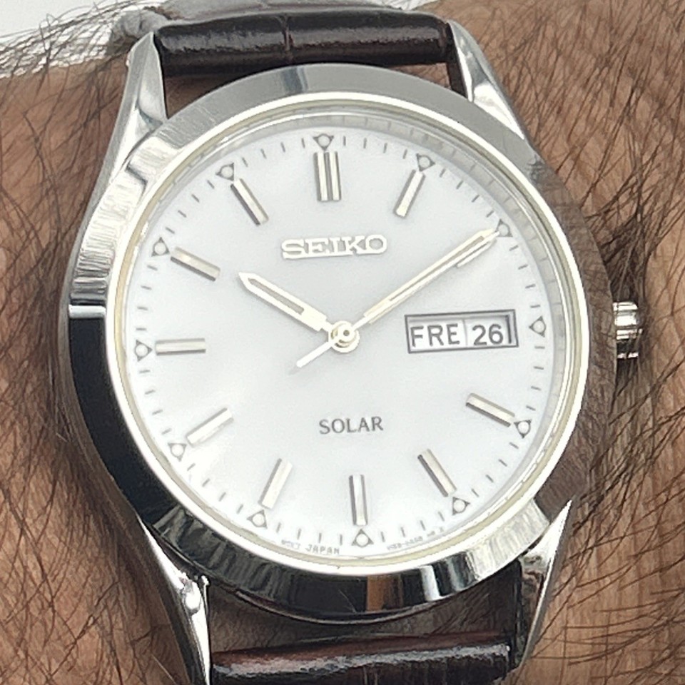 Men’s SEIKO Solar Wrist Watch- Reloj De Hombre Marca SEIKO Solar | eBay