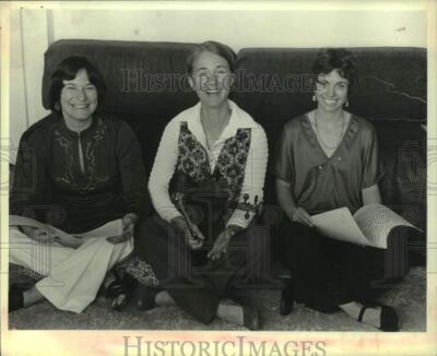 1979 Press Photo Julie Kabat, Janet Rowe & Carole Friedman in Albany ...