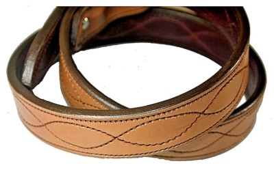 Leather Gun Belt ultimate custom hand made doubled and stitched with ...