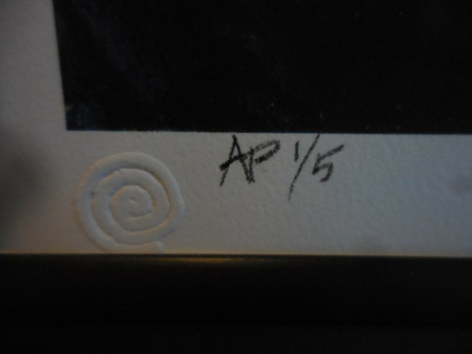 Limited Ed AP 1/5 Paint Embellished Lithograph "Rainbow Warrior" Robert ...