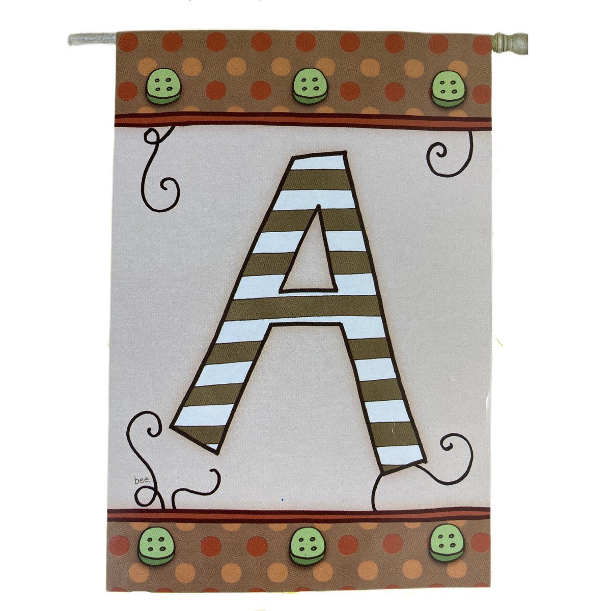 Monogram Initial Flag