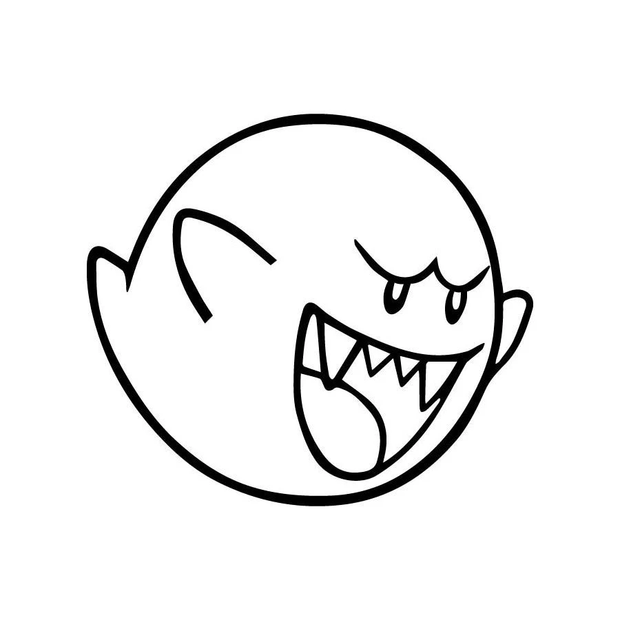 Boo From Mario Tattoo