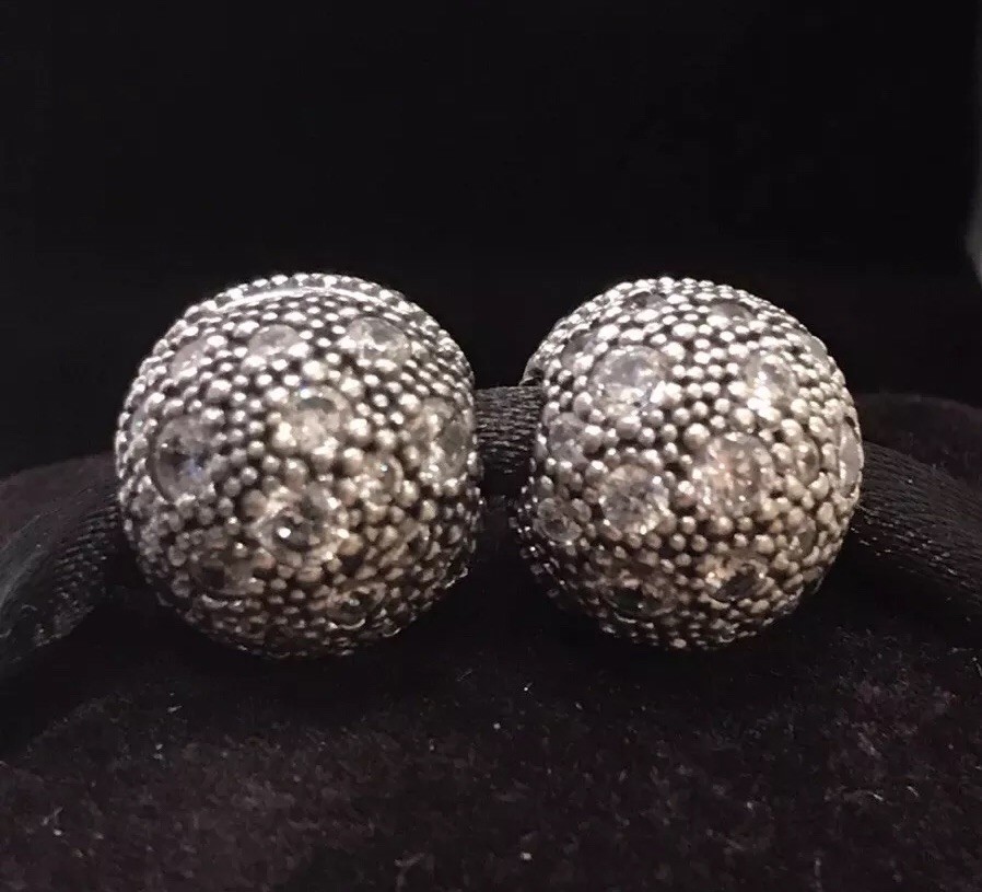 AUTHENTIC PANDORA COSMIC STAR CLIPS STERLING SILVER PANDORA RETIRED ...