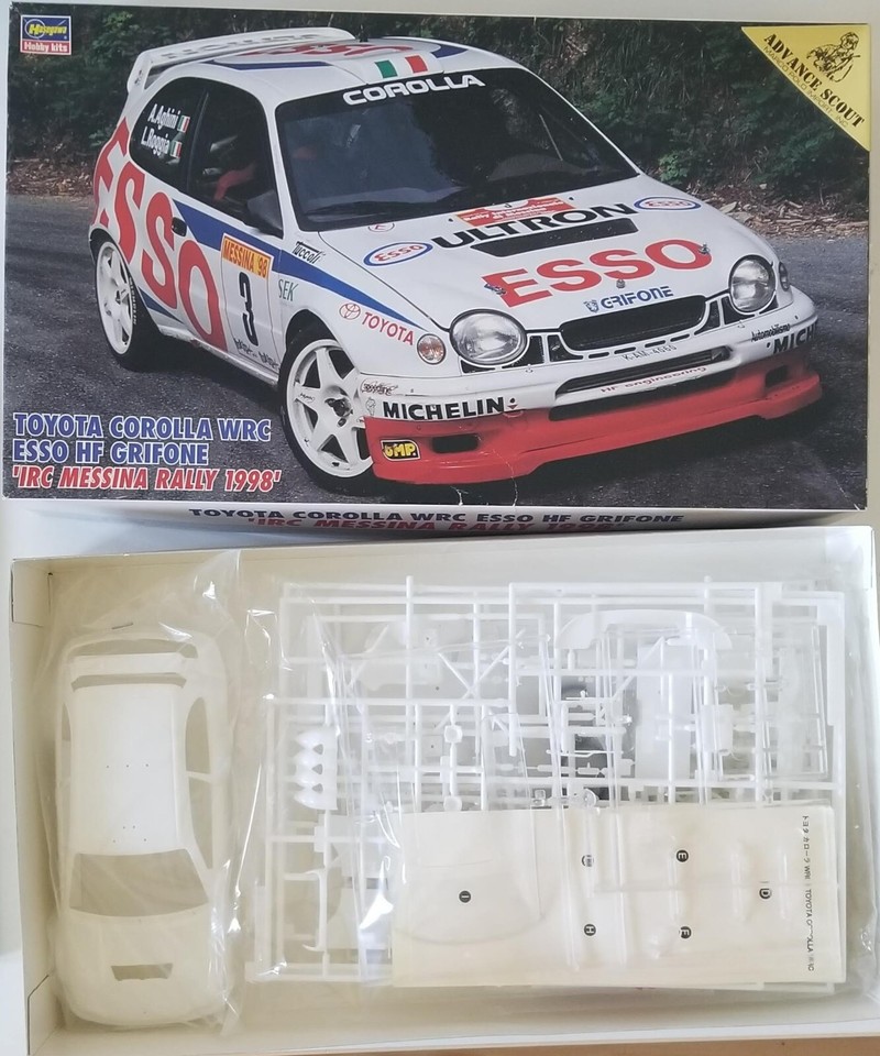 Hasegawa 1/24 Toyota Corolla WRC Esso HF Grifone IRC Messina Rally 1998 ...