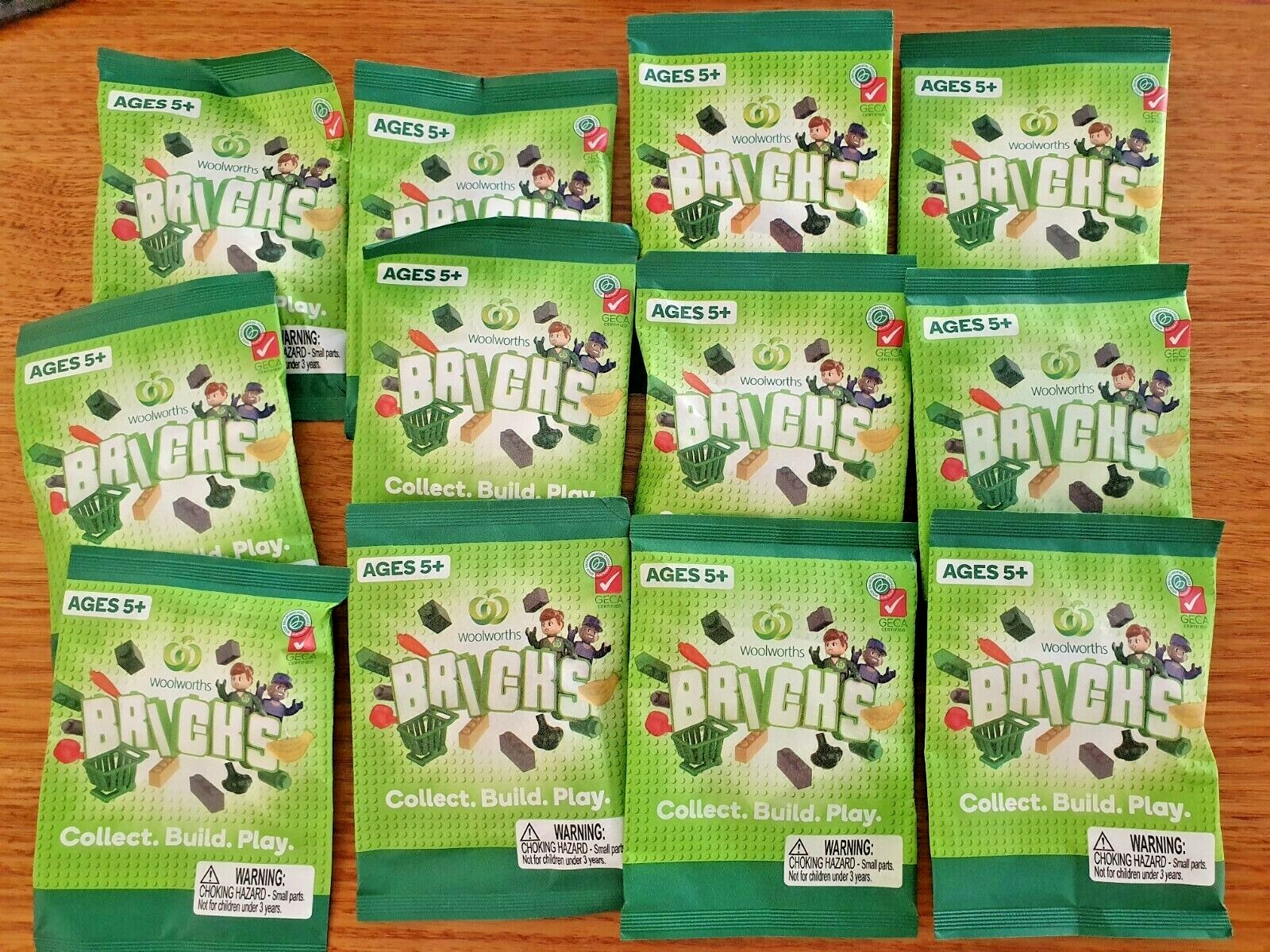 Woolworths Lego Bricks Bulk x 12 Brand New Unopened Packs Woolies ...