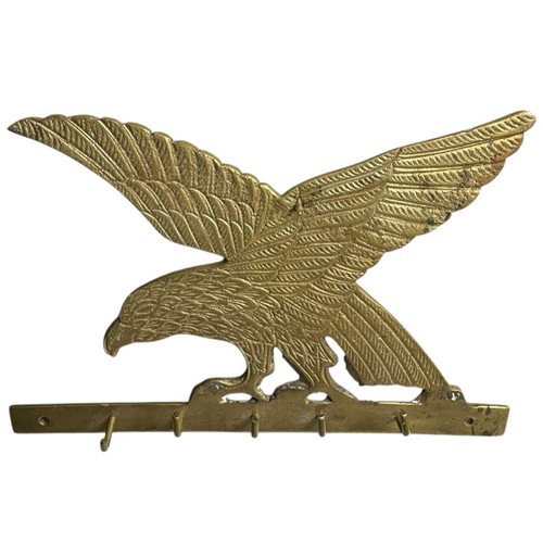 Vintage Brass Eagle Wall Mount Key Hook Wall Decor Hanger Collectibles ...