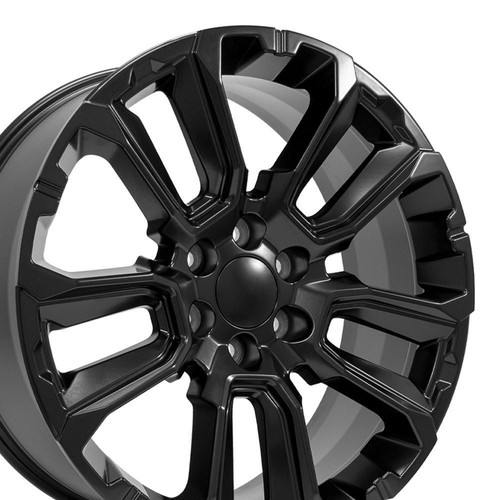 22 inch Satin Black Rims Set Fits 84582669 GMC Sierra Yukon Escalade | eBay