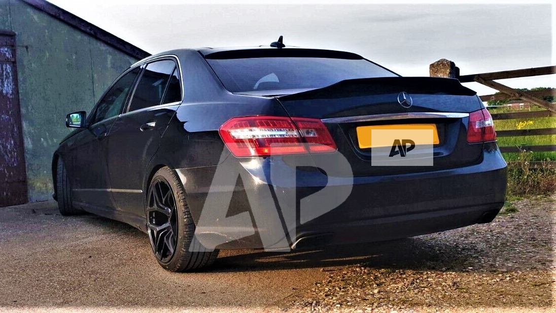 Mercedes E Class W212 Gloss Black Rear Ducktail PSM High Kick Boot ...