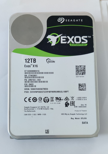 Seagate Enterprise Exos X16 12TB, SATA ST12000NM001G Hard Drive | eBay