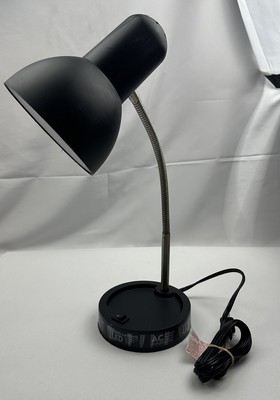 Mainstays LED Gooseneck Desk Lamp with AC Outlet in Base Navy Finish ...