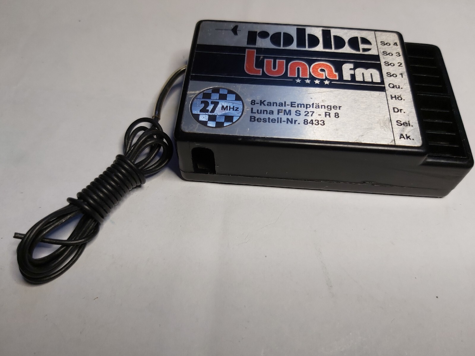 Robbe Luna 27 Mhz Empfänger FMSS R-8 Best. Nr. 8433 altes System | eBay