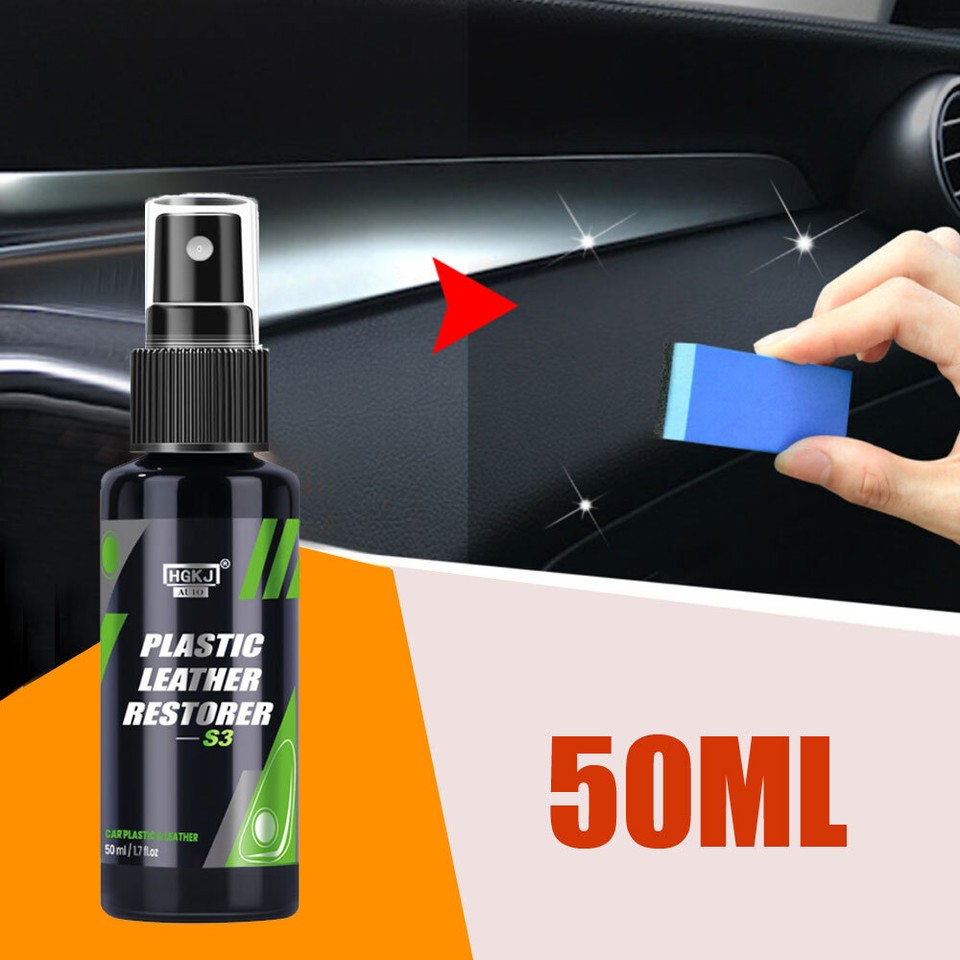 Car Plastic Restorer Polish for Interior Exterior Trim Cleaner Agent ...