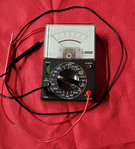 Nice BK Precision Model-115 Ohm/Volt Meter Multimeter Tested Analog ...
