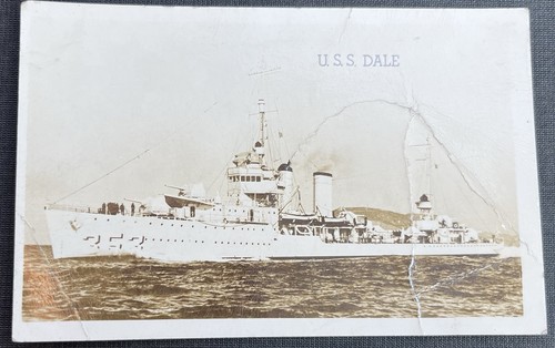 World War II Real Photo Postcard Of USS Dale -Destroyer Ship | eBay