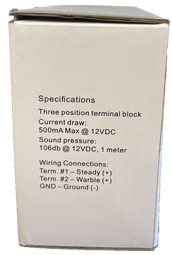 Brand New Honeywell Wave2 Indoor 2-Tone Siren, 106 dB | eBay