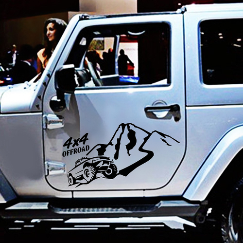 Car Body Side Door Fender Decal 4X4 Off-Road Mountain Graphics Vinyl ...