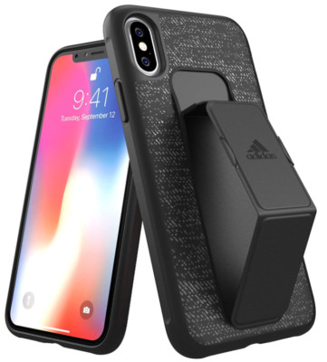 Adidas GRIP Handle w/ Stand Function Case For Apple iPhone X/Xs | Black ...