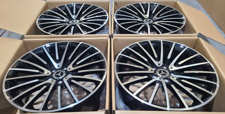 20" AMG E63 MERCEDES WHEELS RIMS OEM STOCK GENUINE E550 E450 E53 E63S ...