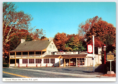 Postcard Merion Pennsylvania General Wayne Inn Continuously Operating ...